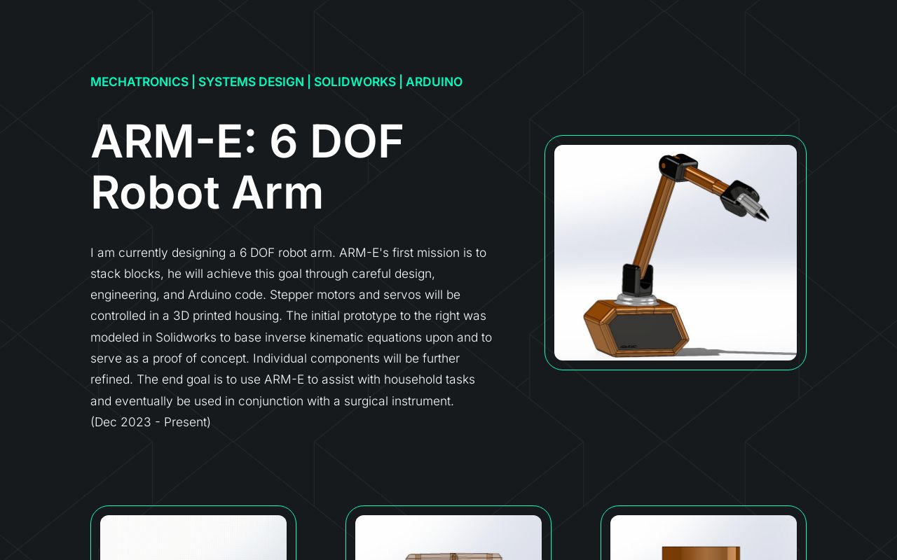 6 DOF Robot Arm